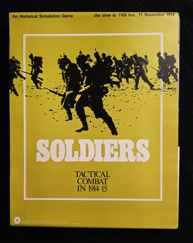 "SOLDIERS" WWI WAR BOARD GAME - SPI - UNPUNCHED, COMPLETE + ERRATA | eBay
