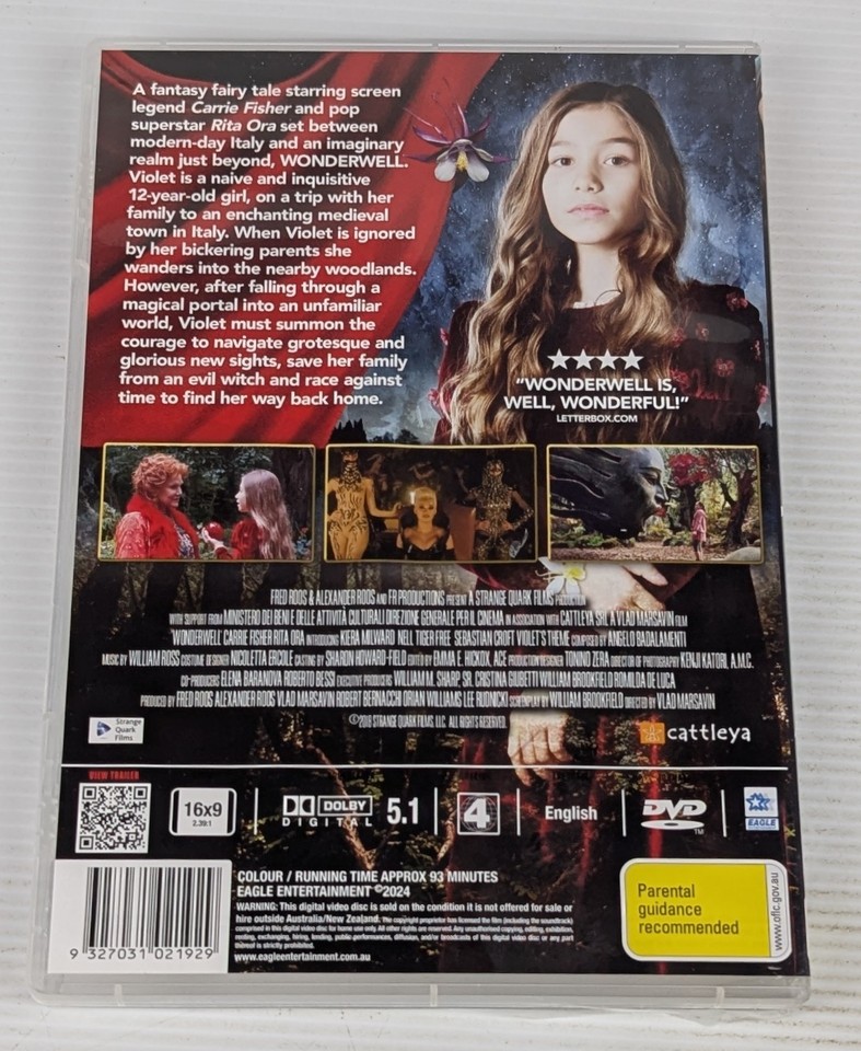 Wonderwell - Genuine Region 4 DVD 2023 Carrie Fisher Rita Ora Kiera ...