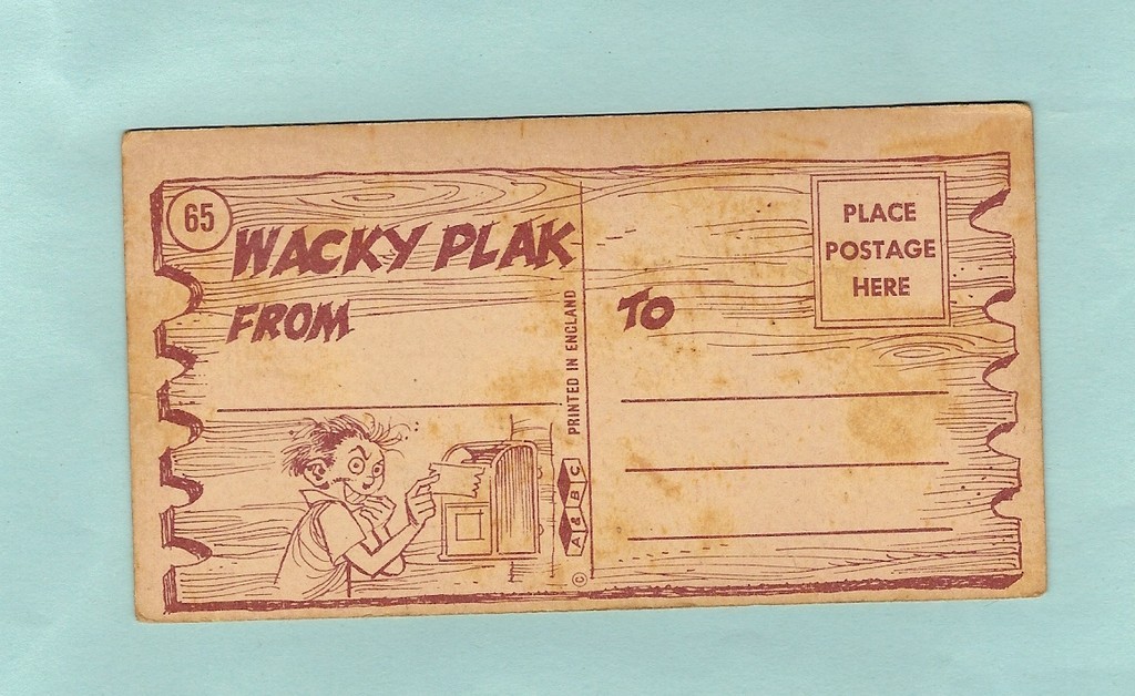 #D18. A& BC WACKY PLAK CARD #65 GO TO HOLLYWOOD, GOOD WALK | eBay