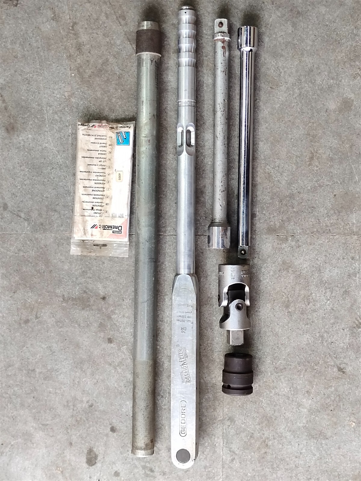 GEDORE RAHSOL DREMOMETER 140-760Nm 100-550lbs Torque wrench with ...