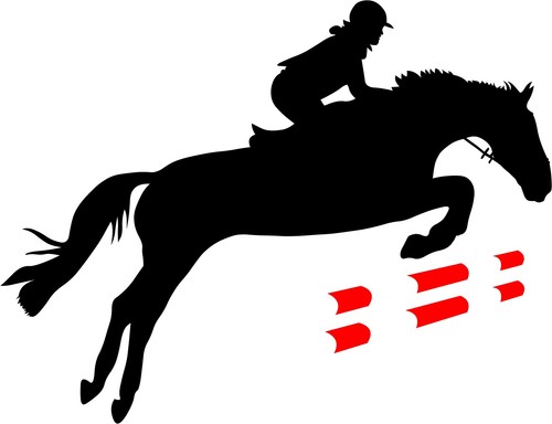 Pferd Springpferd Pferde Aufkleber Wandtattoo Sticker Heckscheibe Auto ...