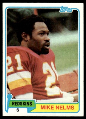 1981 TOPPS MIKE NELMS C RC WASHINGTON REDSKINS #407 | eBay
