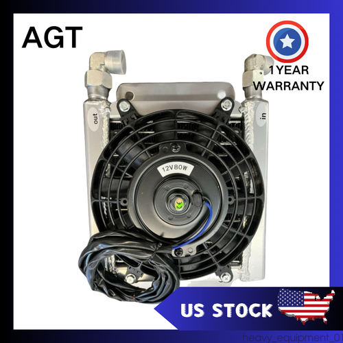 AGT Radiator & Hydraulic Oil Cooler Fan for H12/QH12 Mini Excavator | eBay