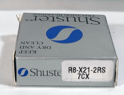 1 NEW SHUSTER R8-X21-2RS RADIAL DEEP GROOVE BALL BEARING NIB ***MAKE ...