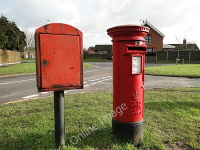 Photo 6x4 Pillarbox number NR35 3510 and drop-off box Annis Hill/TM3589 ...