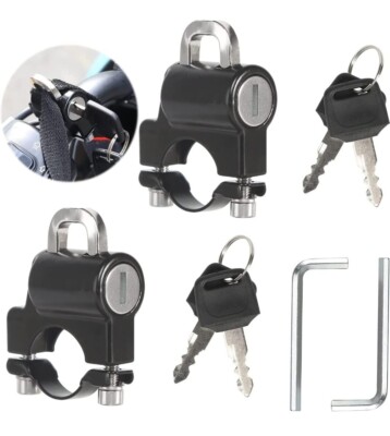 (2 Pack) Hamlet Lock for Motorcycle Scooters AntiTheft Lock, 22-28mm ...