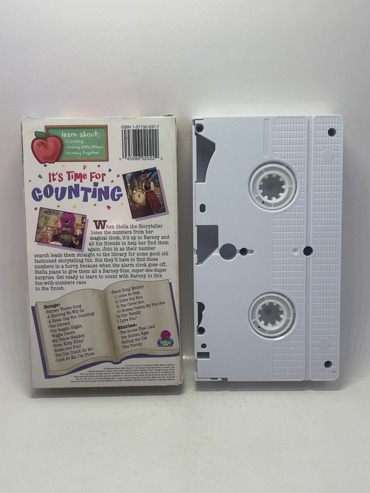 Barney - It’s Time For Counting - CLASSIC COLLECTION VHS Tape ...