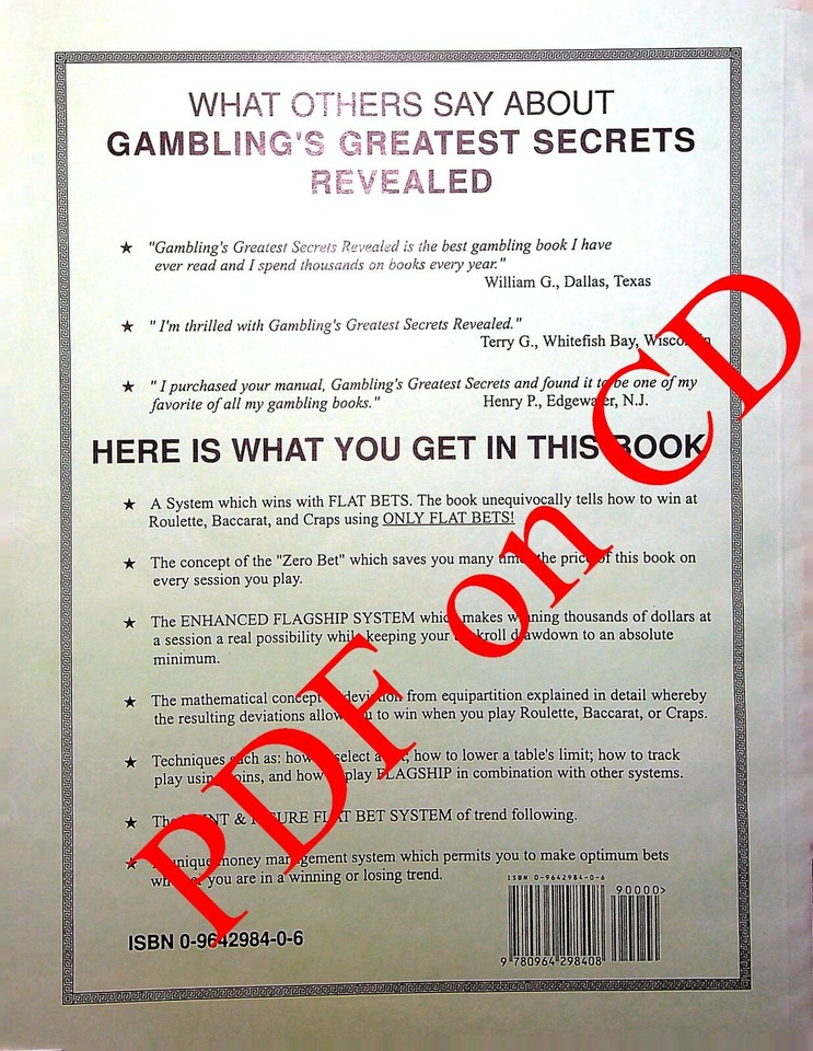 Gambling's Greatest Secrets Revealed | Berry| Casino Games| Roulette ...