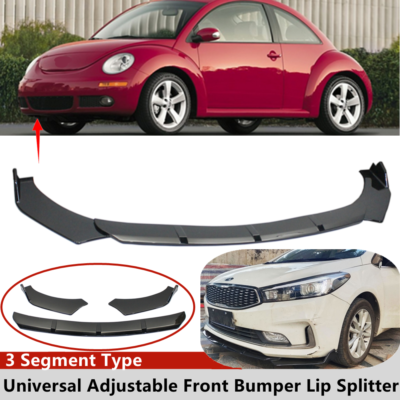 Add-on Universal Fit For VW Beetle 05-10 Front Bumper Lower Lip Spoiler ...