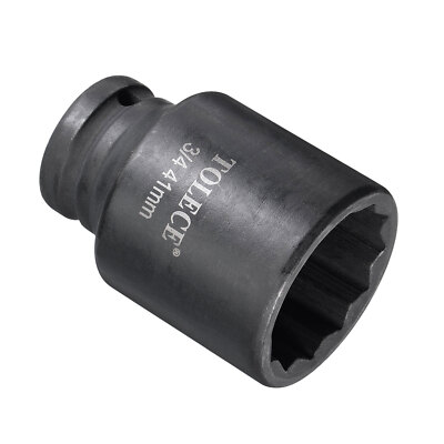 Deep Impact Socket 3/4" Drive 41mm Socket 78mm 12 Point for DIY Hand ...