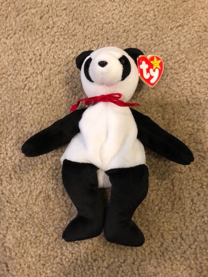 FORTUNE THE PANDA BEAR TY BEANIE BABY W/TAG BORN DEC. 6,1997 | eBay