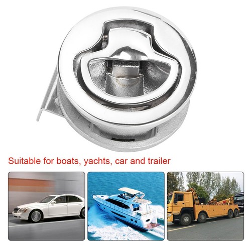 Boat Lock 2 Inch Stainless Steel Boat Round Deck Hatch Flush Pull Lock ...