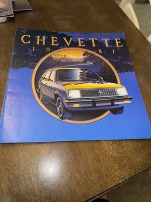 Vintage 1981 Chevy Chevrolet Chevette Brochure - with Color Chart - 12 ...