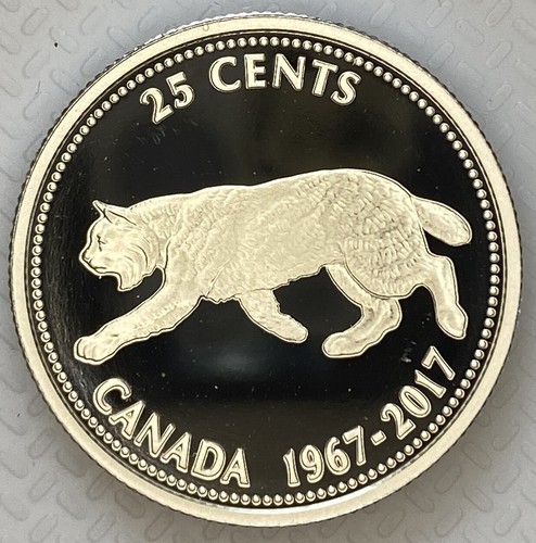 CANADA 1967-2017 25 CENTS 99.99% PROOF SILVER CENTENNIAL QUARTER COIN ...