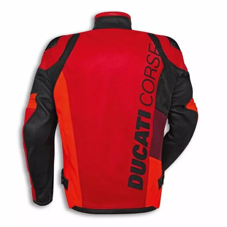 Premium New Ducati Mens Motorbike Leather Motorcycle Waterproof Touring ...