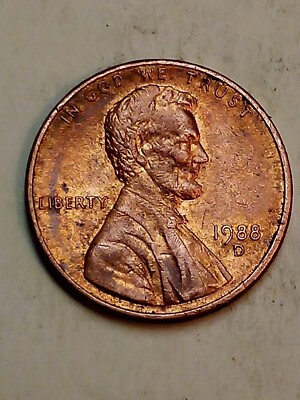 1988 d penny error Coin | eBay