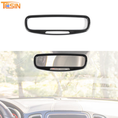For Dodge Durango 2017+ Carbon Fiber Interior Rearview Mirror Cover ...