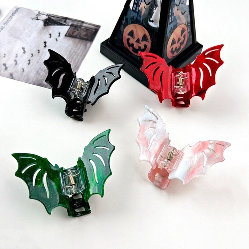 Halloween Bat Claw Clip Gothic Shark Clip Y2k Bat Wing Hair Claw Bat ...