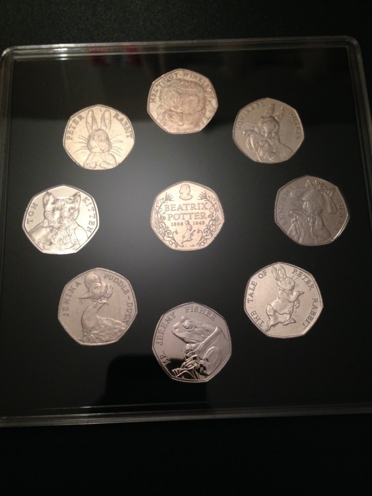 ACRYLIC COIN DISPLAY CASES FOR OLD 50p, NEW 50p,10p,1 pound,2 POUNDS ...