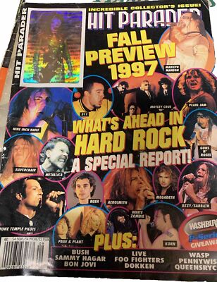 Hit Parader Magazine September 1997 Fall Review Bush Sammy Hagar Foo ...