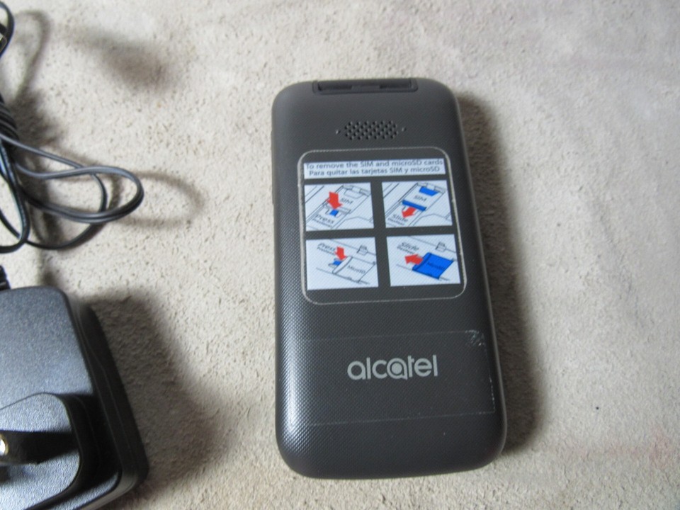 TCL Alcatel My Flip 2 II T408DL - Gray ( TracFone ) 4G VoLTE Cellular ...