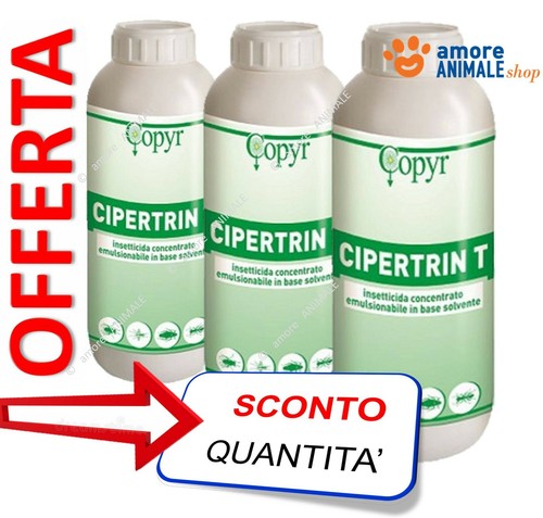 Copyr CIPERTRIN T Lt 1 CIPERMETRINA + TETRAMETRINA Insetticida mosche ...