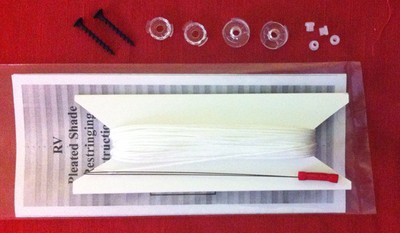 50 ft White Cord RV Pleated Shade Restring Kit - Record - Blind ...