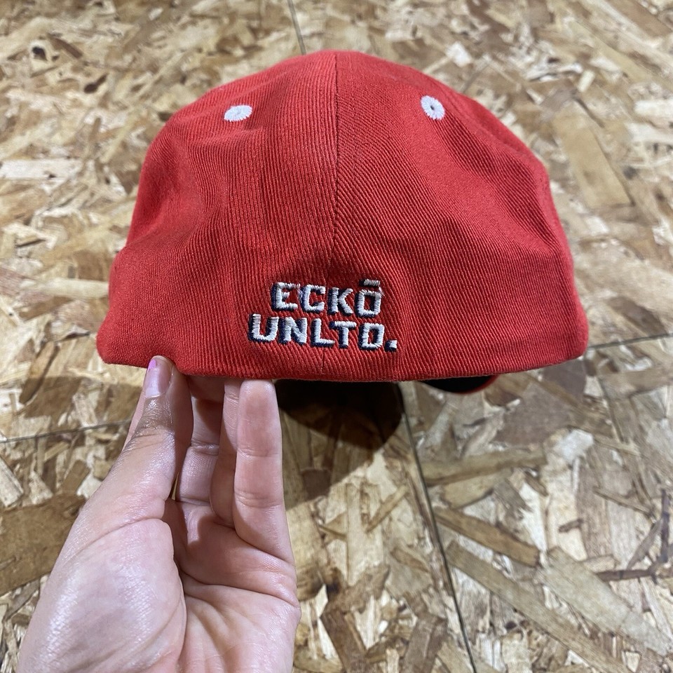 Vintage Y2K Ecko Unltd Rhino Logo Embroidered Red Hat Size S/M | eBay