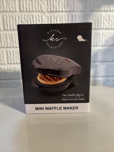 Kitchen Selectives Mini Waffle Maker Black NEW in Box | eBay