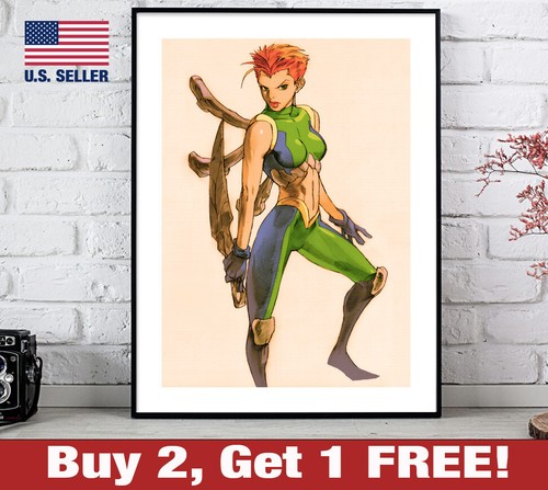 Marvel vs Capcom 2 Marrow X-Men Poster 18" x 24" Print MVC2 GameRoom ...