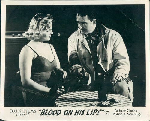 BLOOD ON HIS LIPS THE HIDEOUS SUN DEMON ORIGINAL LOBBY CARD PATRICIA ...