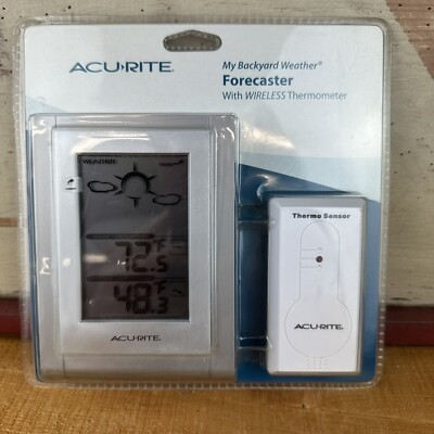 AcuRite My Backyard Weather Forecaster with Wireless Thermometer New ...