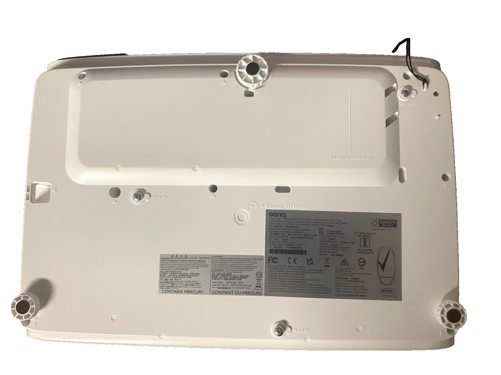 BenQ TK860i 3300-Lumen UHD 4K DLP Home Theater Projector 840046047559 ...