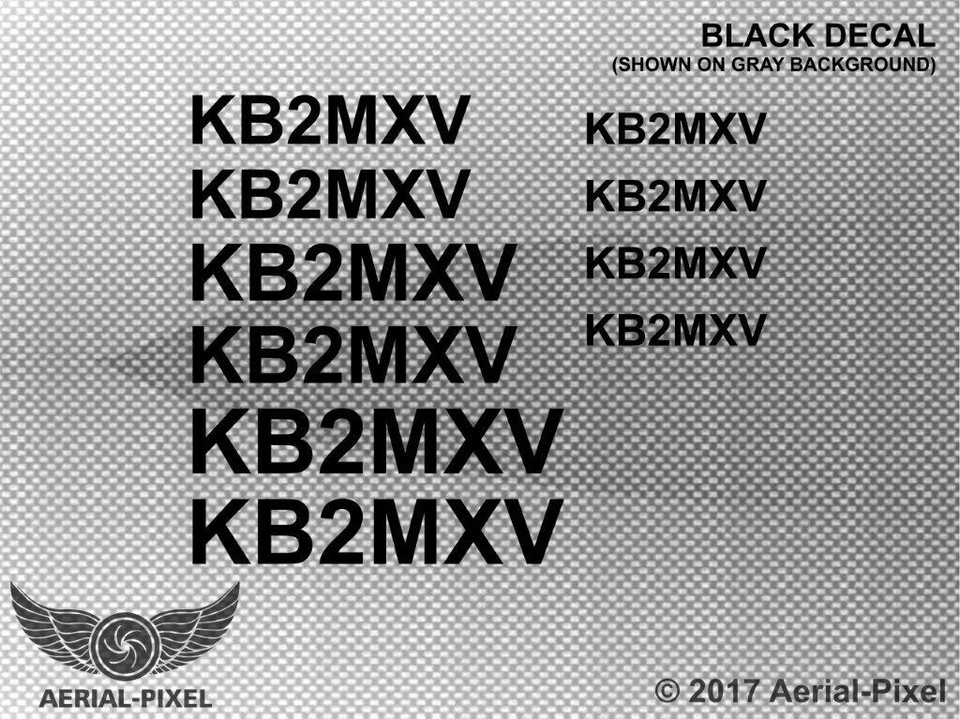 HAM Radio / Amateur Radio Call Sign Decals for Equipment and Windows | eBay