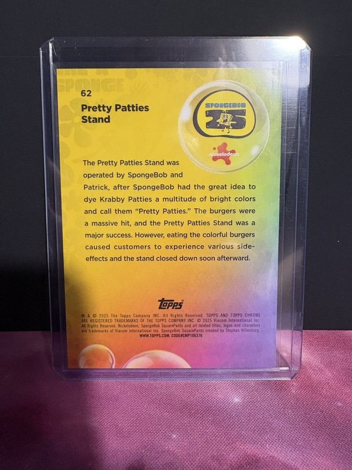 2025 Topps Chrome SpongeBob Squarepants - Pretty Patties Stand - 64/75 ...