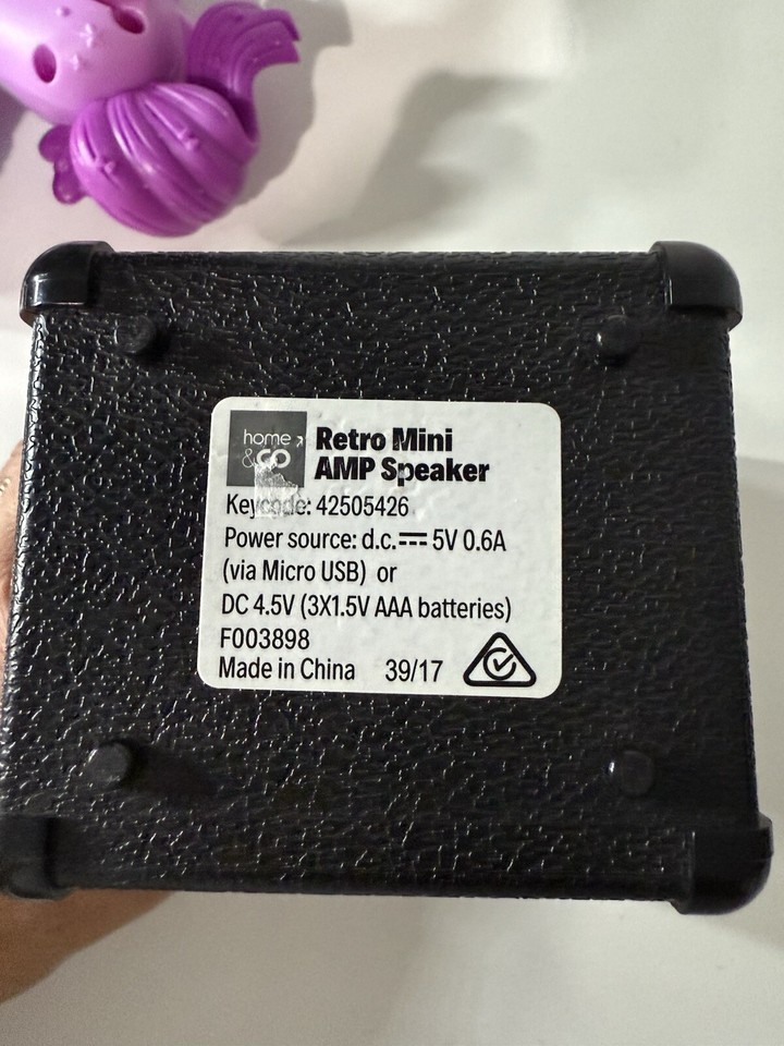 MyAmp Retro Powerful 5W MP3 Portable Speaker Unit Amp USB/Battery High ...