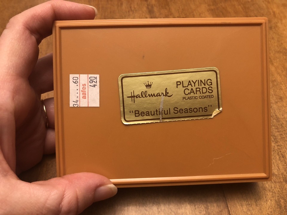 Vintage Hallmark Playing Cards Beautiful Seasons In Box, One Set Still ...