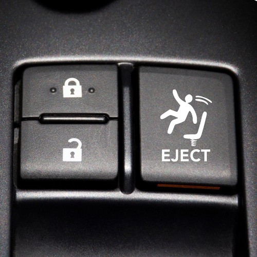EJECT BLANK BUTTON Decal For Cars And Trucks Funny Car Stickers (2 pack ...