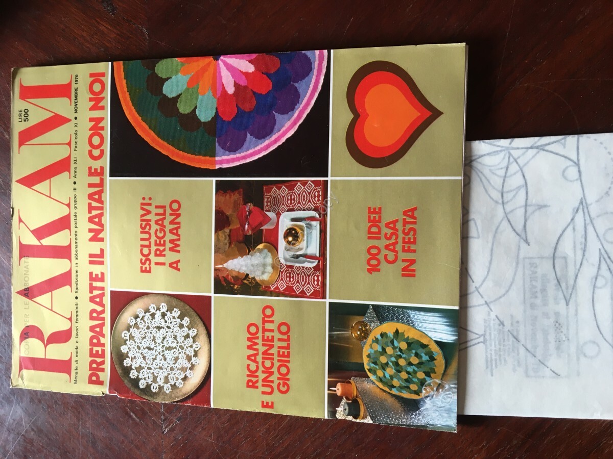Rakam Rivista Magazine Novembre 1970 con cartamodello moda e lavori ...