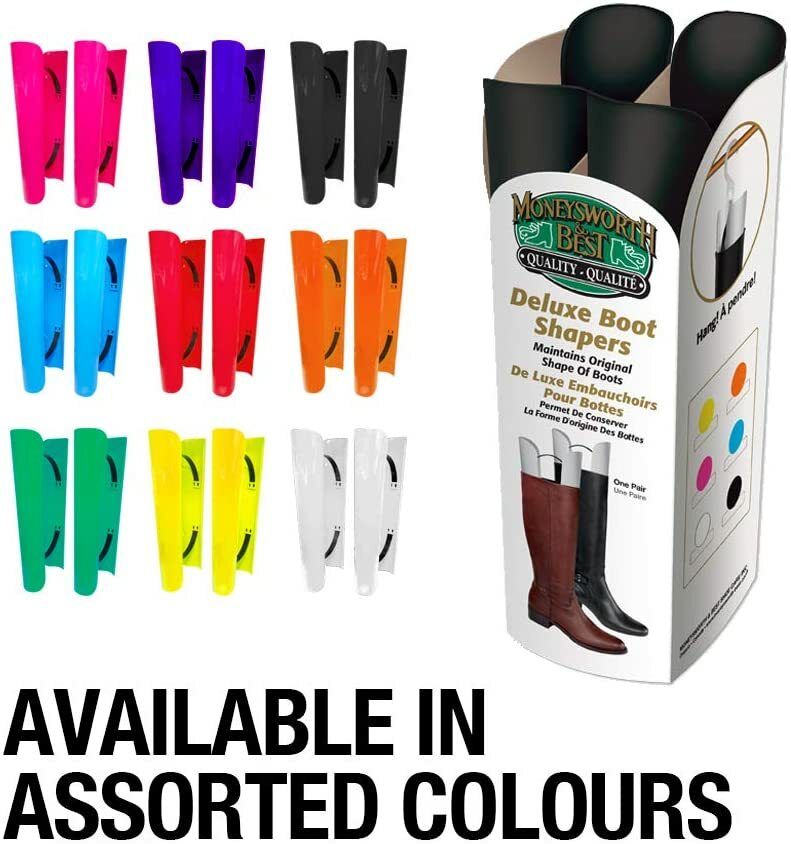 Moneysworth & Best Deluxe Boot Shapers/Trees w/Hanger Hook - 1 Pair ...