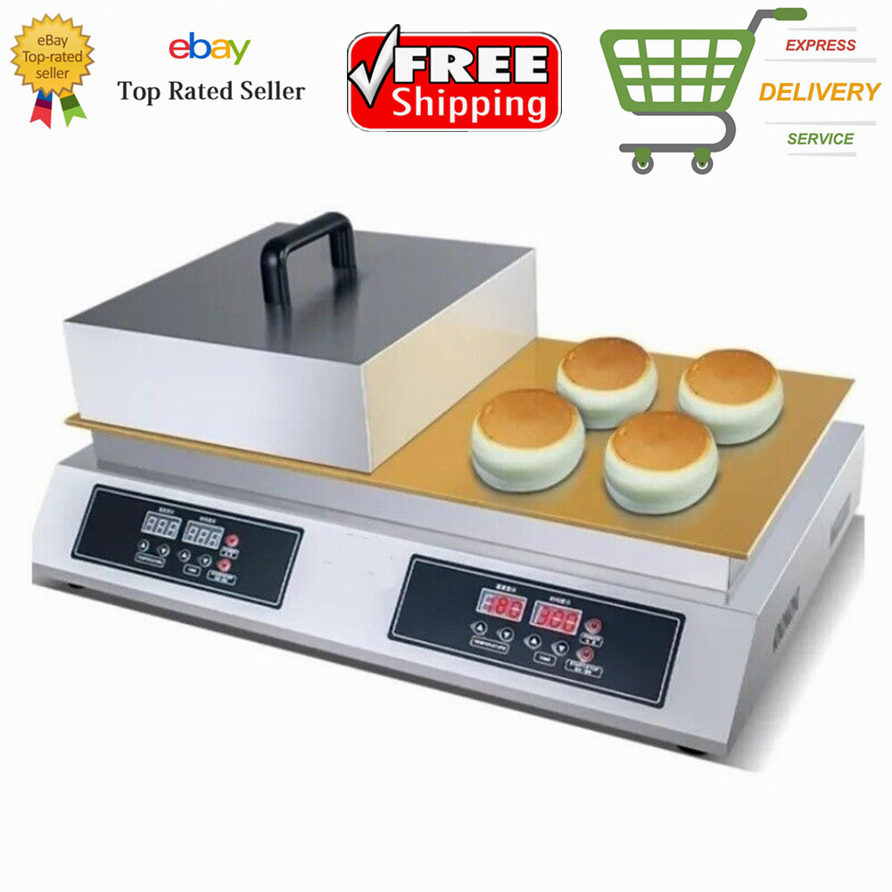 Non-Stick Dual Souffle Making Machine 110V Electric Dorayaki Baker ...