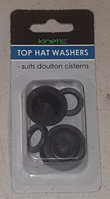 Kinetic 6pc Toilet Cistern Top Hat Washer kit suit Doulton Cisterns ...