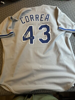 Ed Correa Signed Game Used Los Angeles Dodgers Jersey | eBay