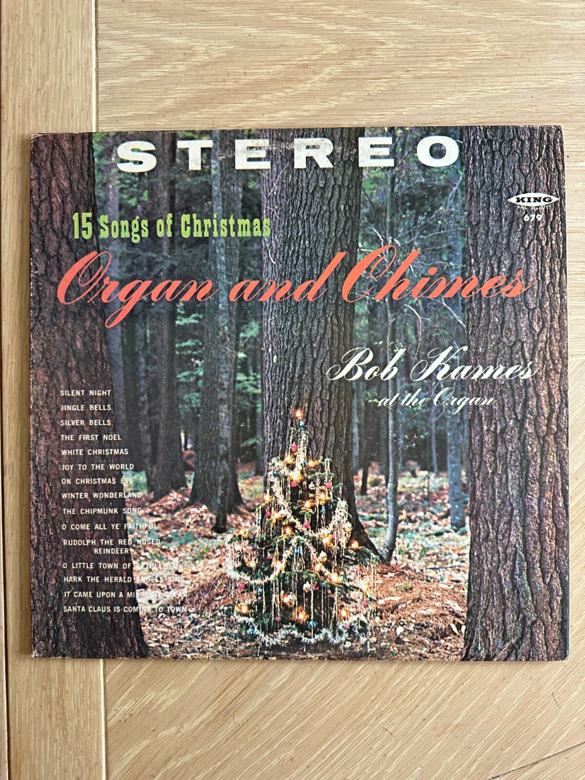 Bob Kames - 15 Songs Of Christmas Organ & Chimes - VG 1976 King vinyl ...