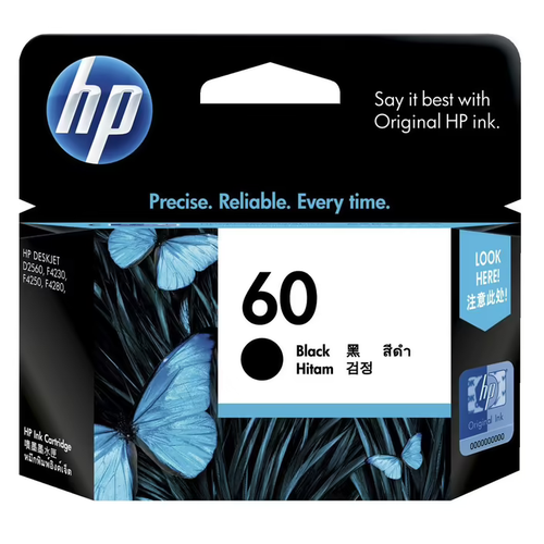 3 HP Genuine 60B CC640WA Black Inks For HP DESKJET D1660 D2560 D2660 ...