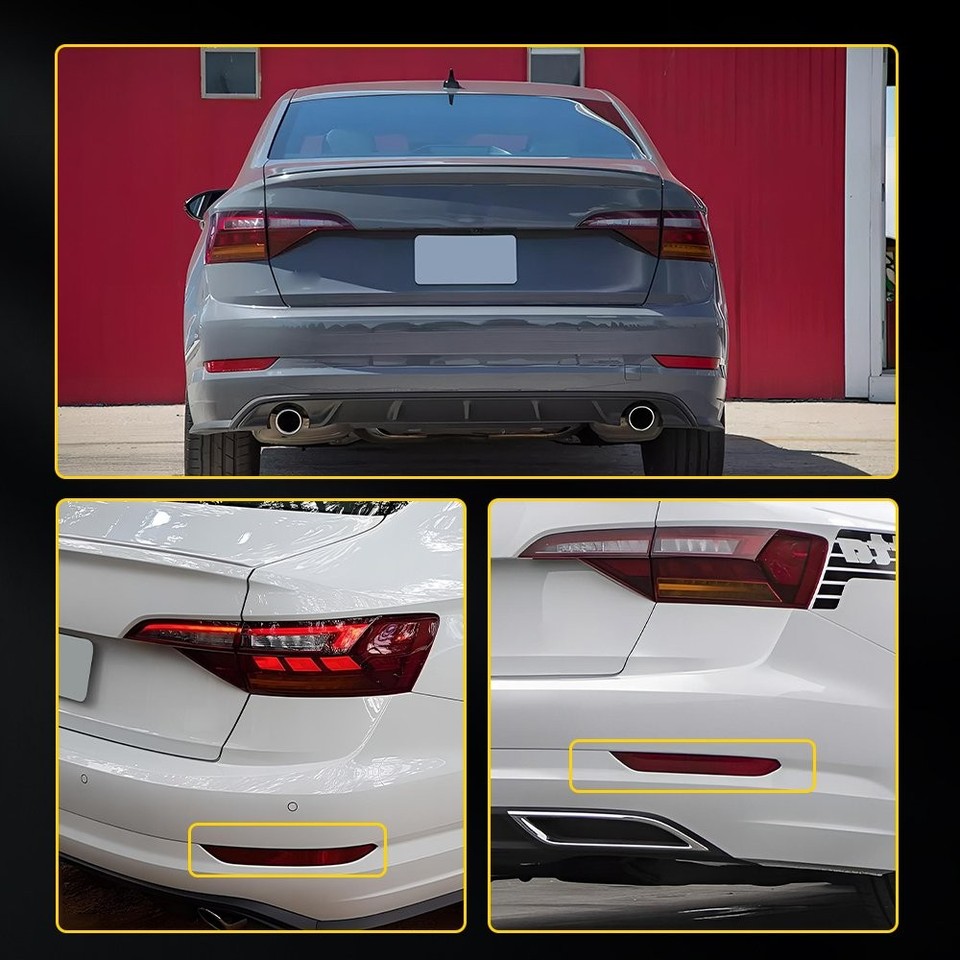 For 2019-2021 Volkswagen Jetta Bumper Rear Reflector Light Case Red ...