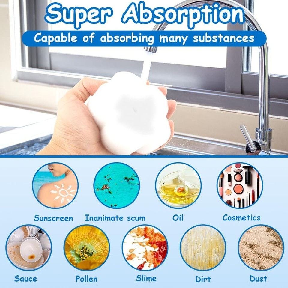 30 Pièces Éponges Filtrantes Blanches de Type Fleur pour Piscine ...