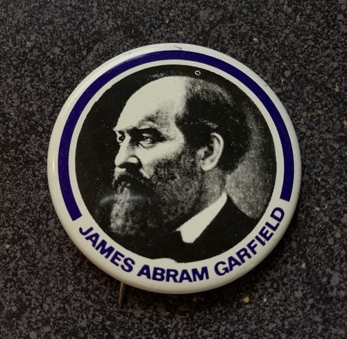 JAMES ABRAM GARFIELD for President 1 5/8" political campaign button ...