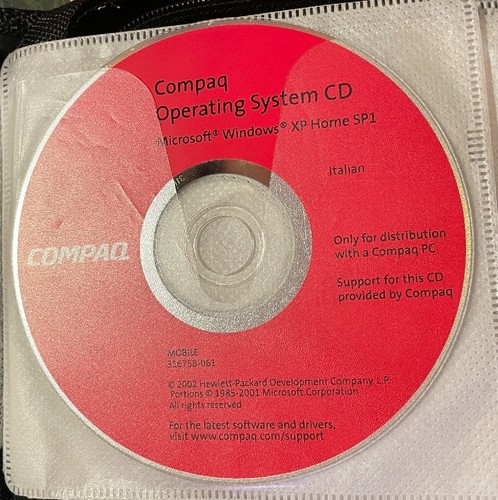 Windows XP Home SP1 - CD Originale Italiano | eBay
