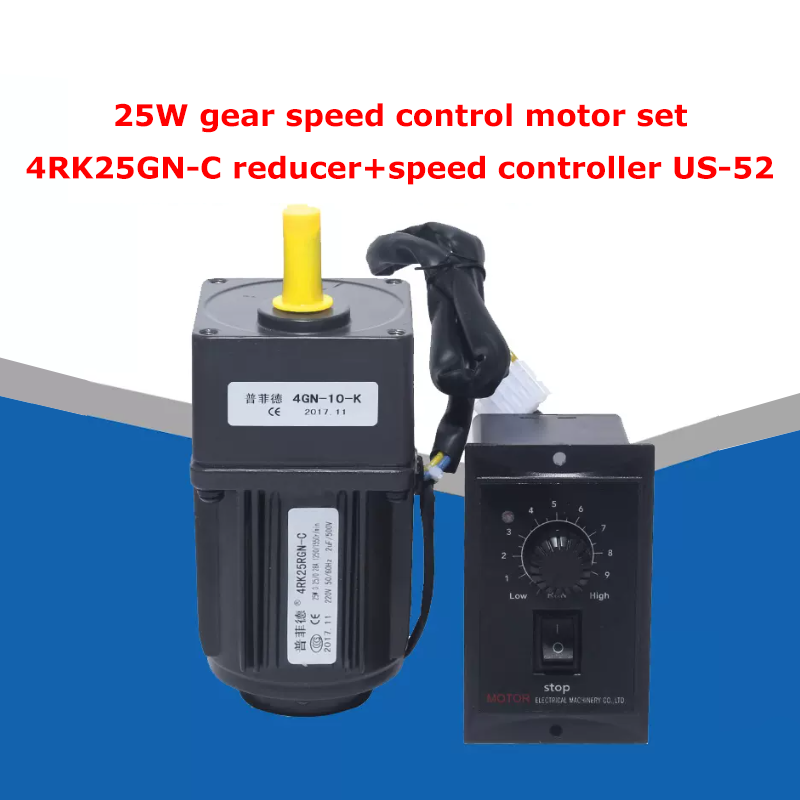 Gear Speed Regulating Motor 25W AC 220V 4RK25GN-C Reversible Reducer ...